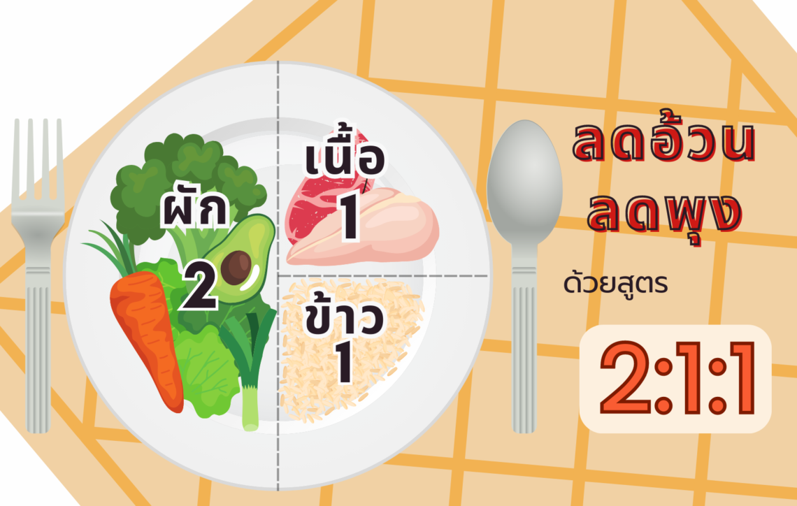 ลดอ้วน ลดพุง ด้วยสูตร 2:1:1 ThaiSook